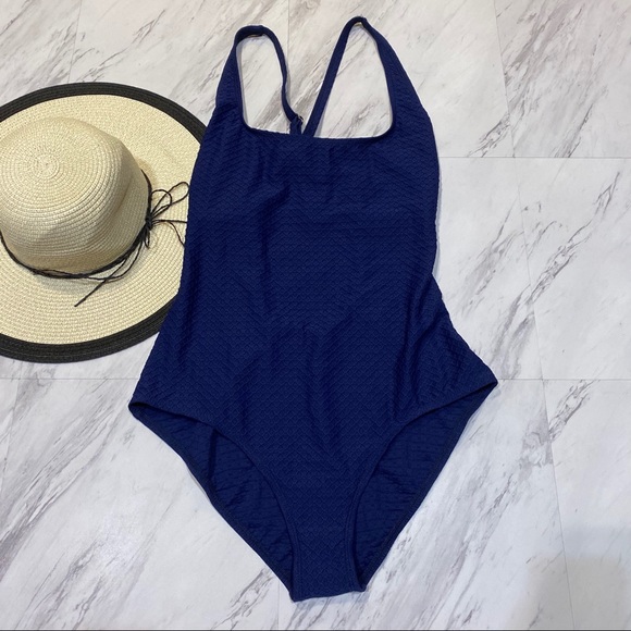 Athena | Swim | New Athena Cross Back Blue One Piece Swimsuit | Poshmark